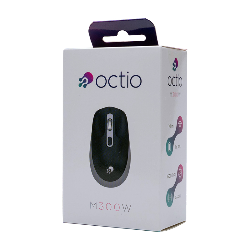 Links.hr. Miš OCTIO M300W, bežični, crni