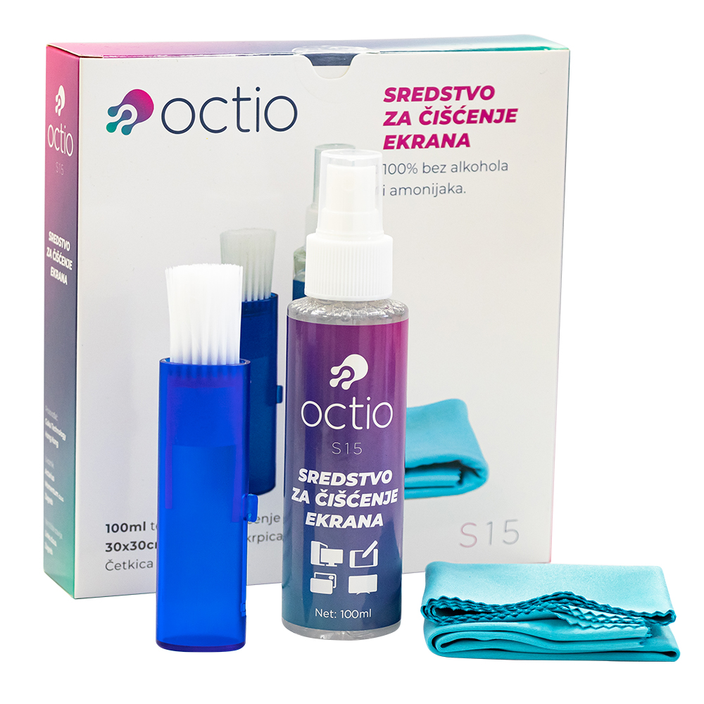 Links.hr. Sredstvo za čišćenje OCTIO S15, za ekrane, krpi