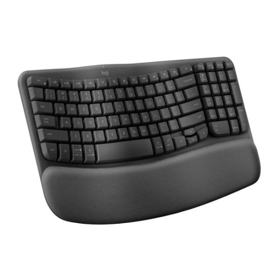 Tipkovnica LOGITECH Wave Keys, ergonomska, beži. Links.hr