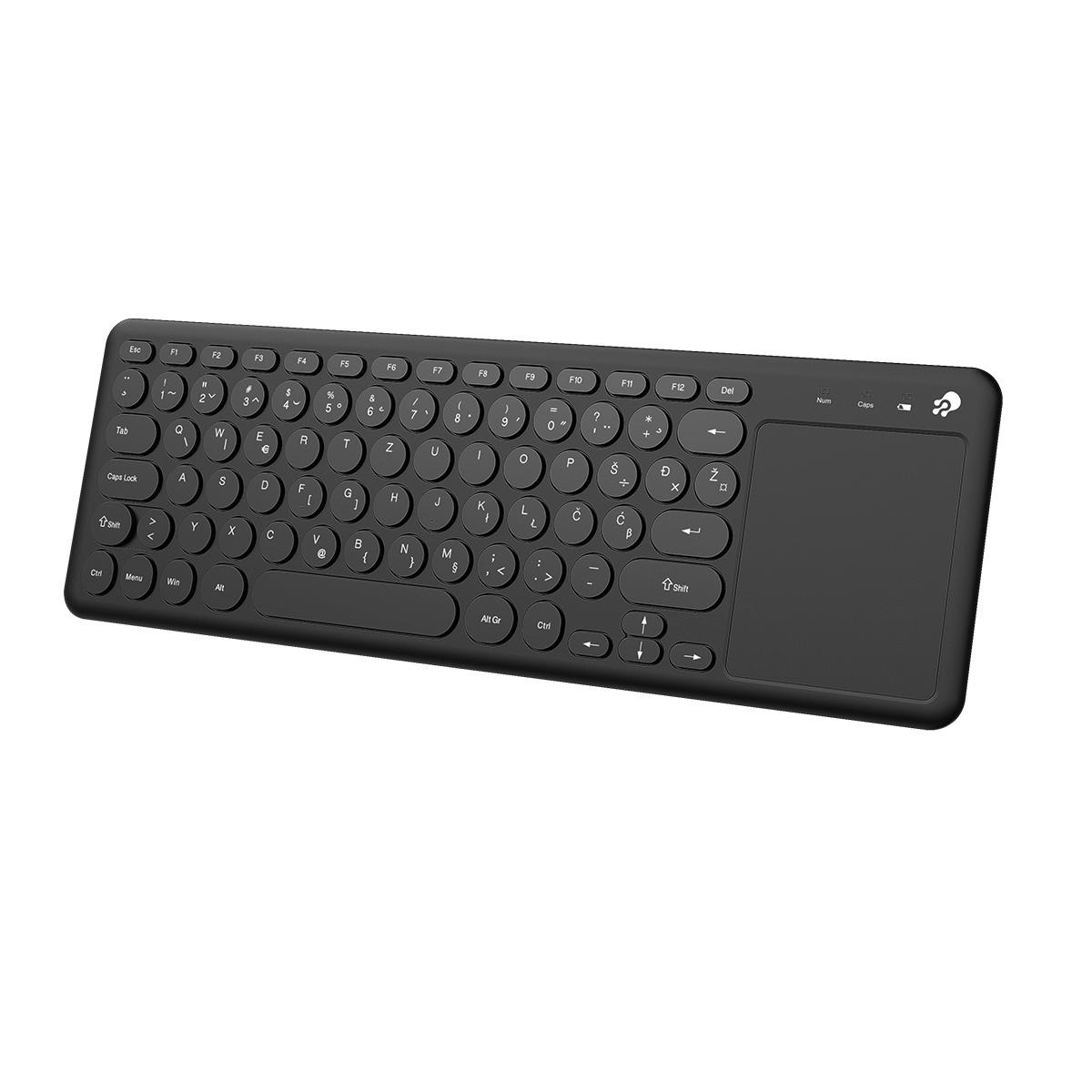 Links.hr. Tipkovnica OCTIO K100WBT, crna, WiFi, bluetooth