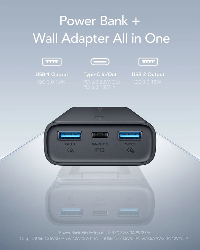 Mobilni USB punjač VEGER ACE100, 10000 mAh, ugr | Links