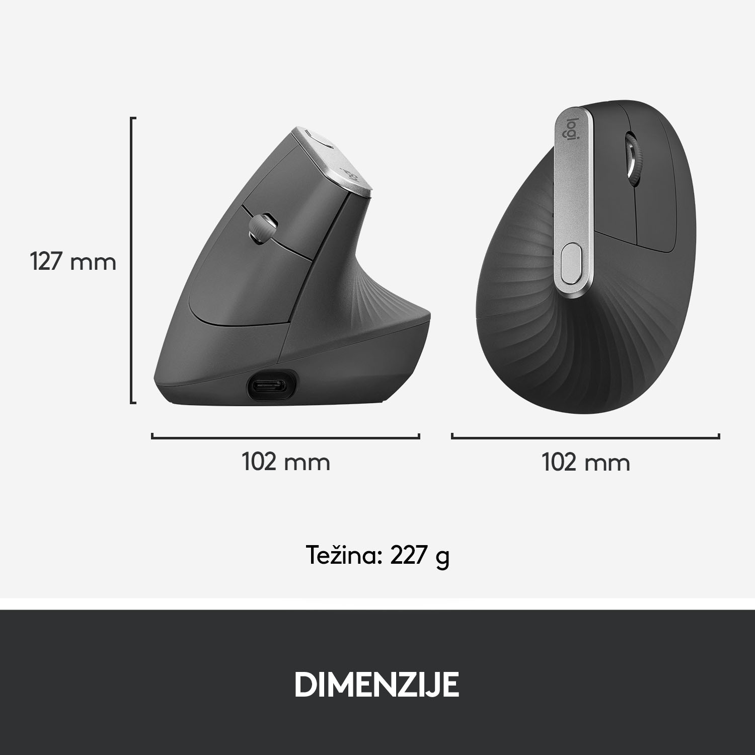 Miš LOGITECH MX Vertical Advanced Ergonomic, op | Links