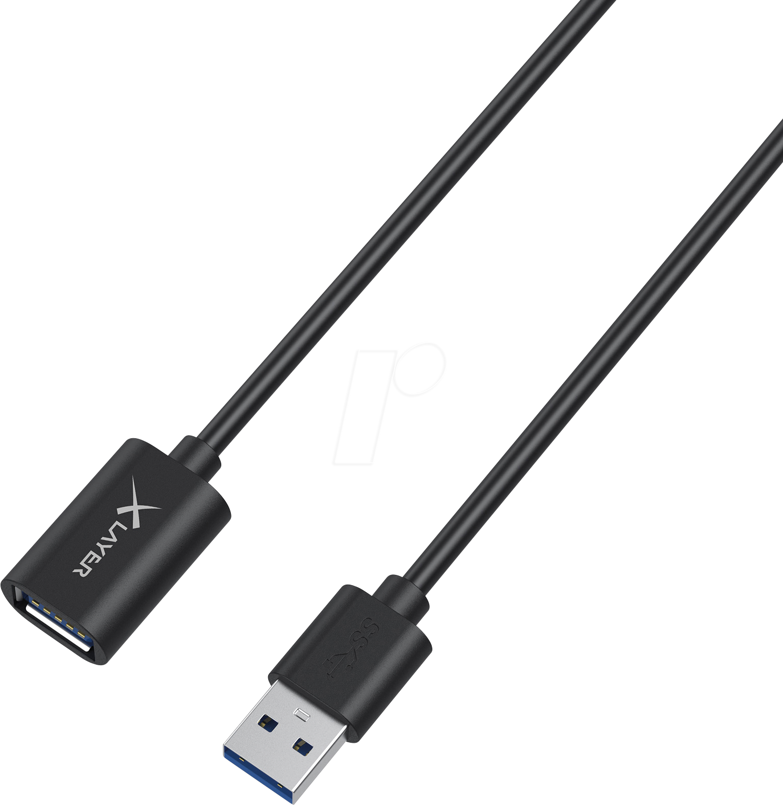 Kabel XLAYER USB-A (M) na USB-A (Ž), 1.5m, crni. Links.hr