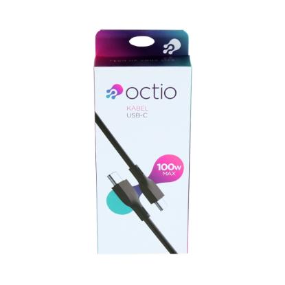 Kabel OCTIO USB-A (M) na USB-C (M), crni, 2m. Links.hr