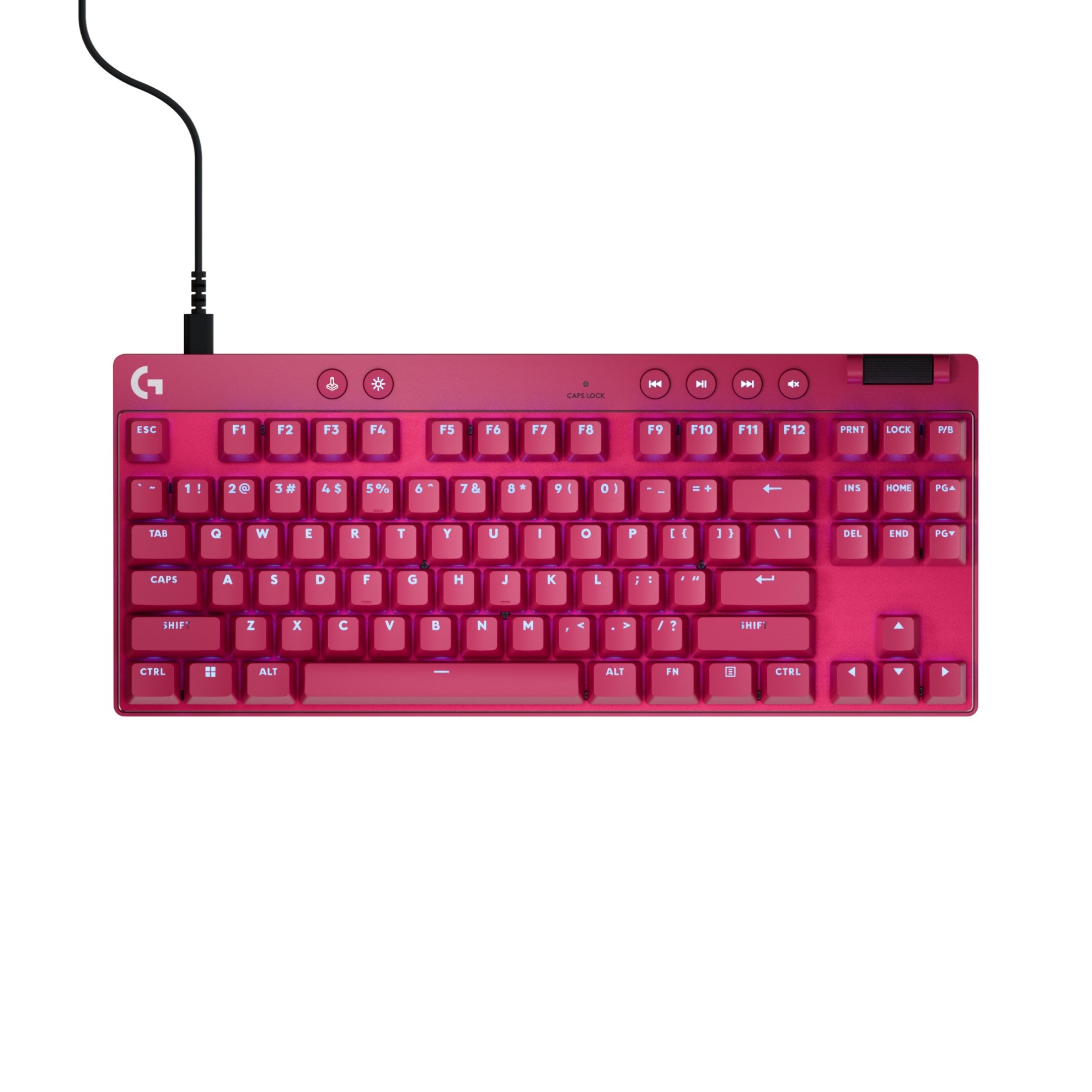 Tipkovnica Logitech Pro X TKL Rapid, mehanička, | Links