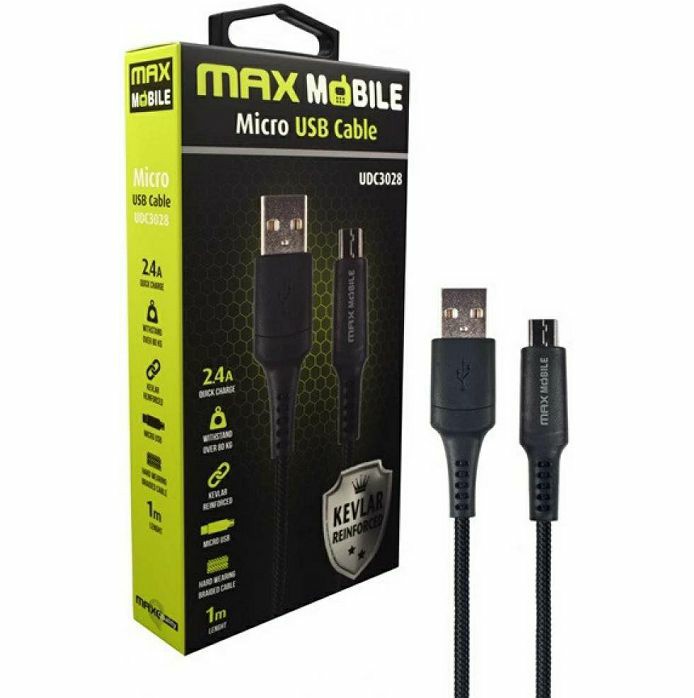 Kabel MAXMOBILE USB 2.0 na micro USB, kevlar, 1 | Links